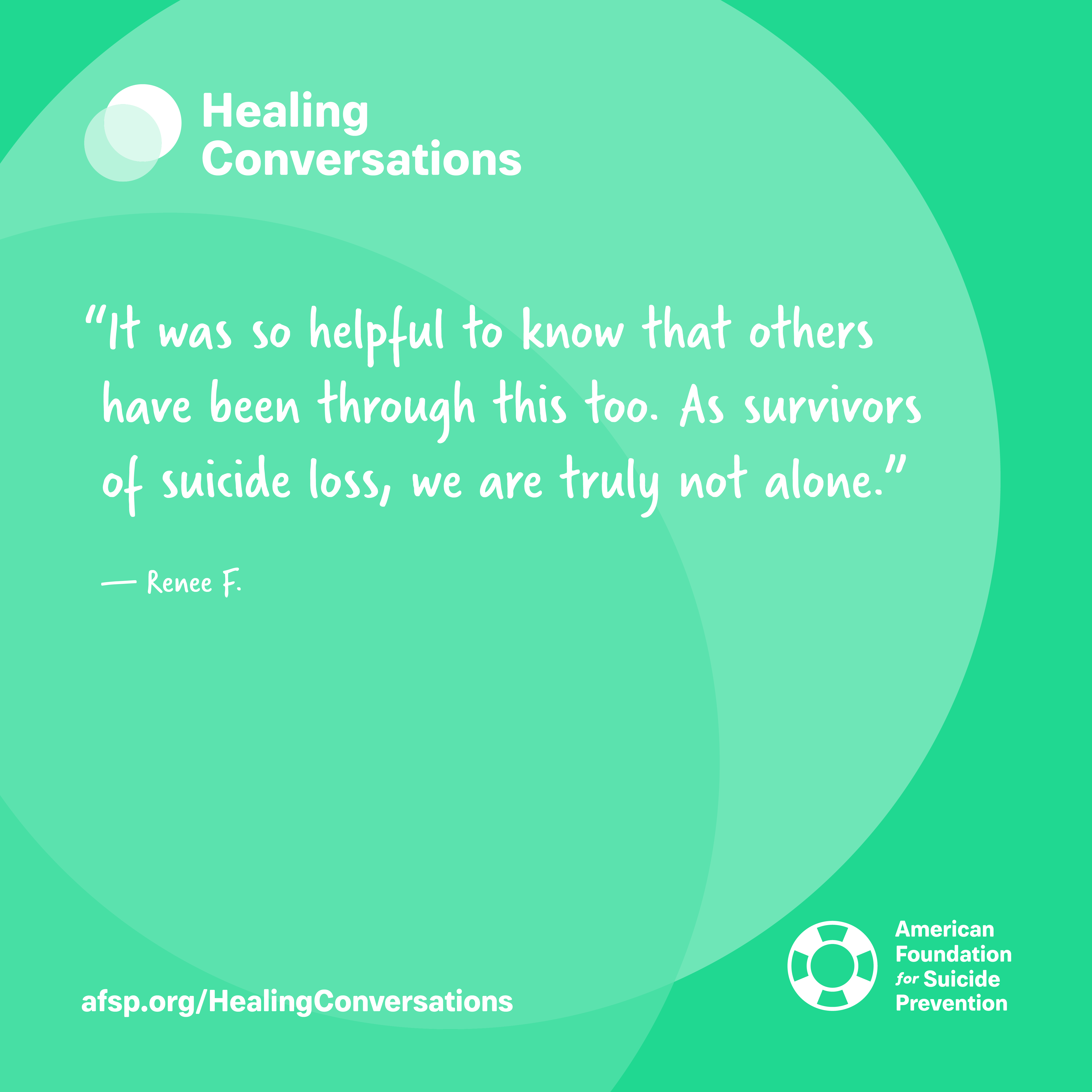 Healing Conversations: Personal Support for Survivors of Suicide Loss