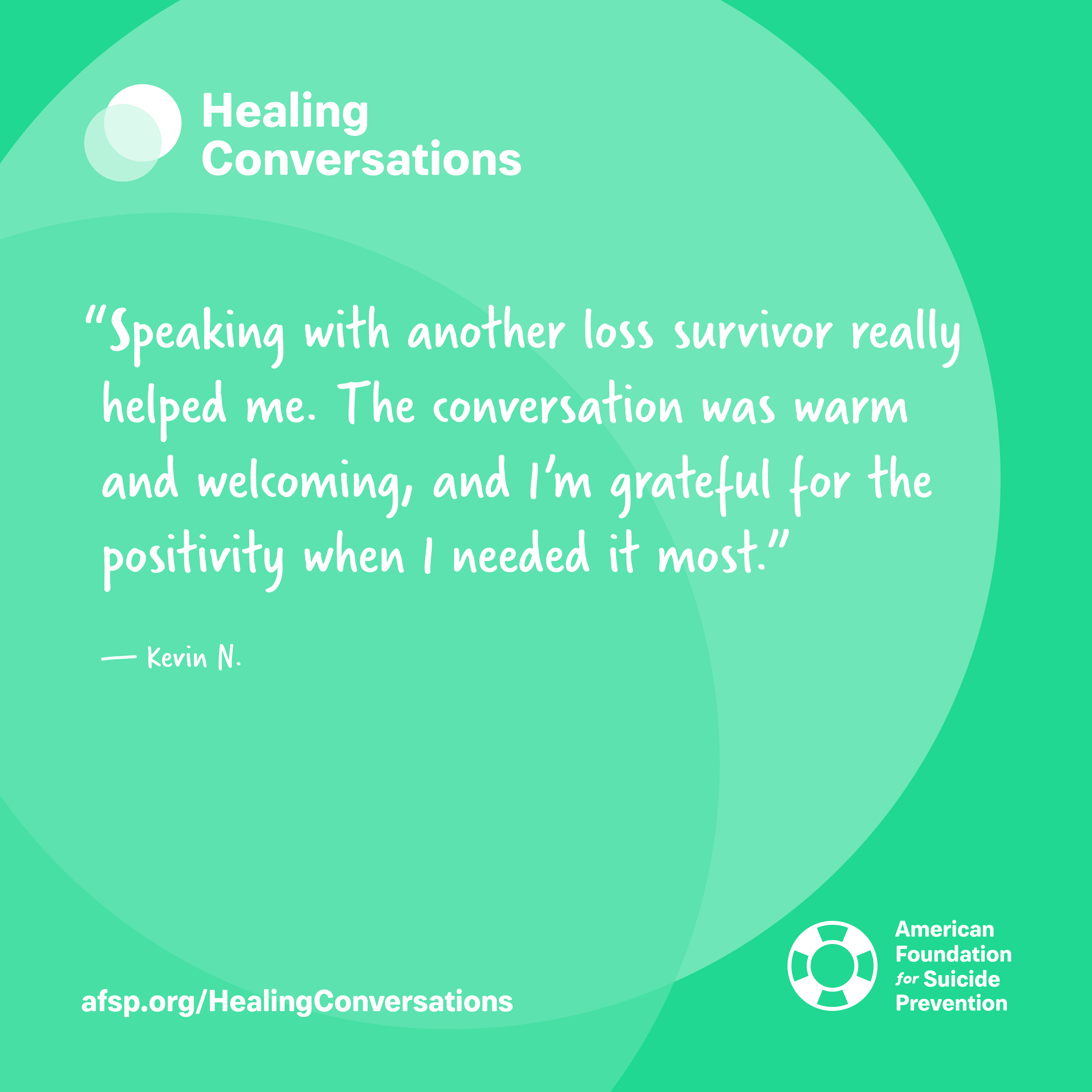 Healing Conversations: Personal Support for Survivors of Suicide Loss