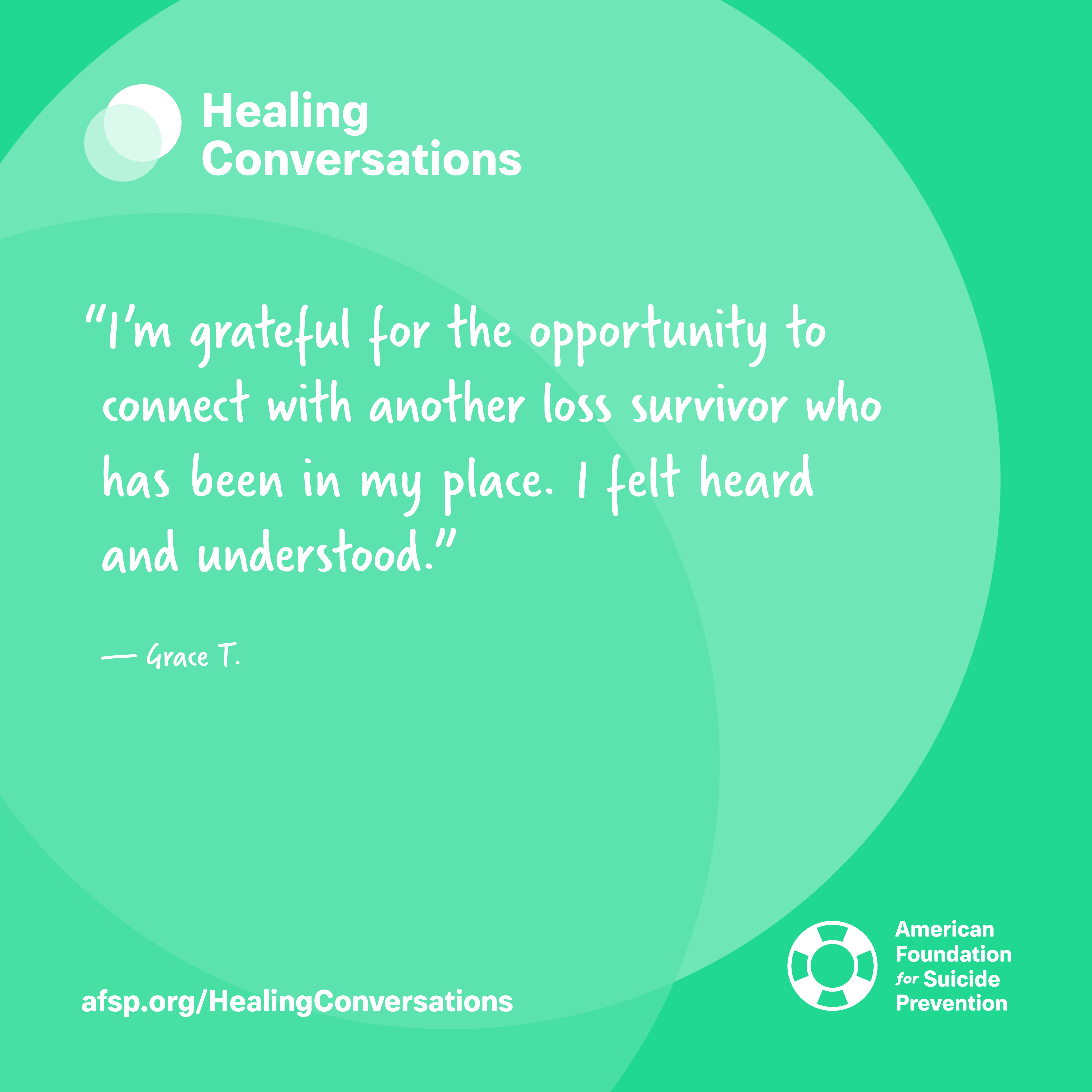 Healing Conversations: Personal Support for Survivors of Suicide Loss