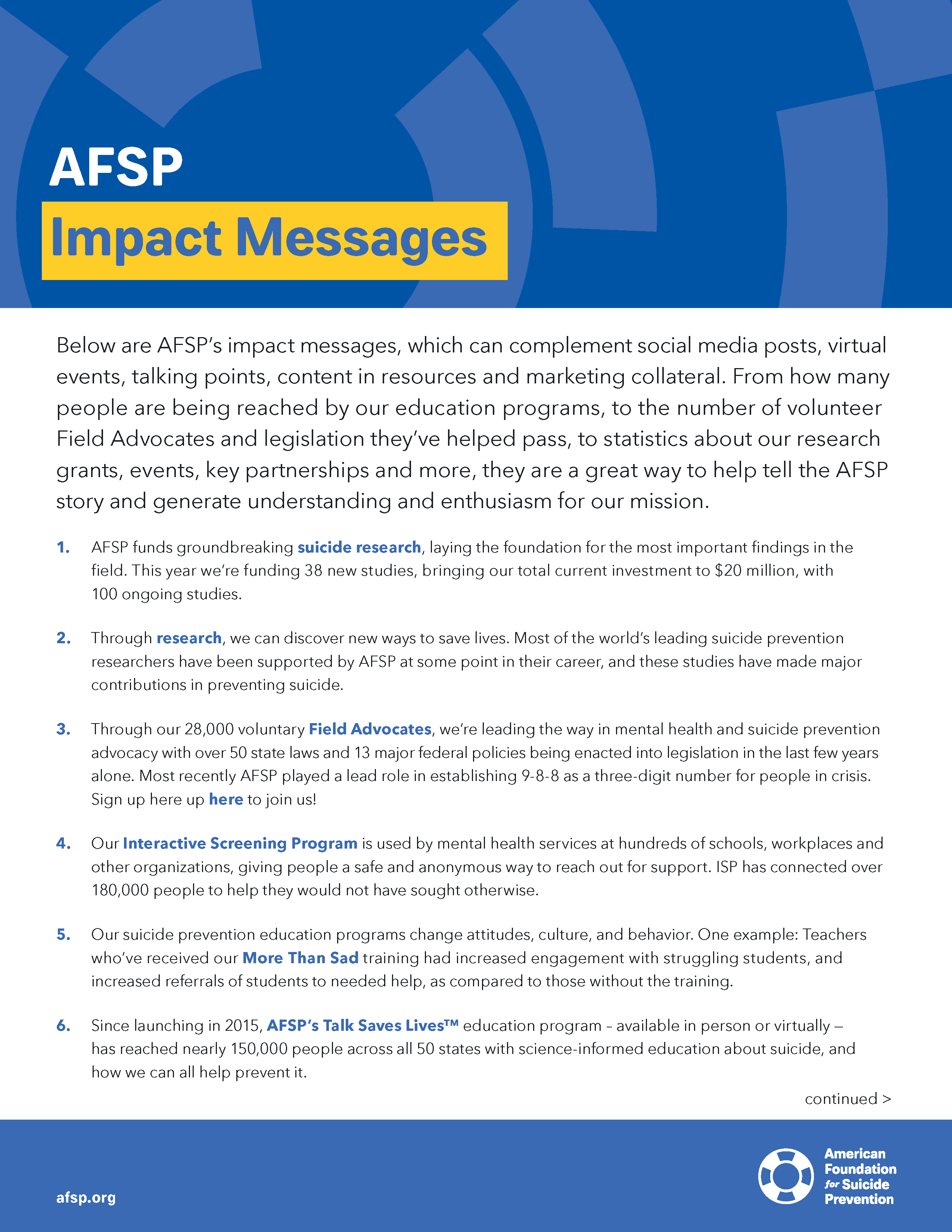 Brand tools and guidelines | AFSP