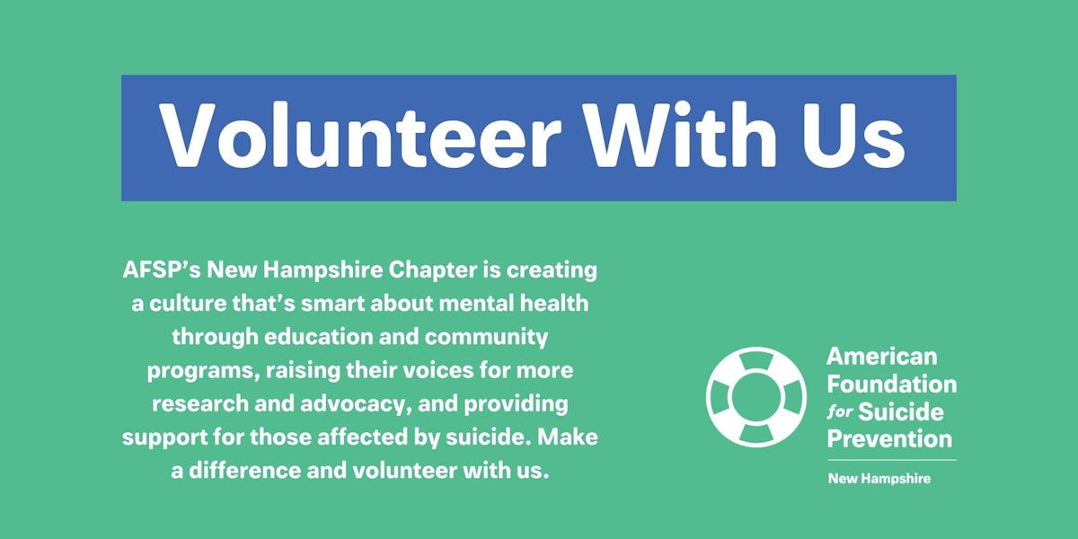 Volunteer with AFSP New Hampshire | AFSP