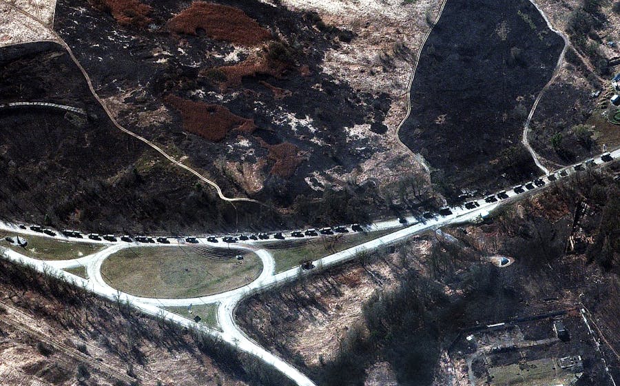 40-Mile Russian Convoy