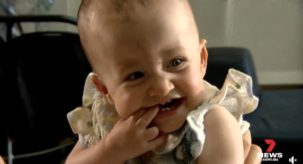 Baby girl given 30 minutes to live celebrates her first birthday | Live ...