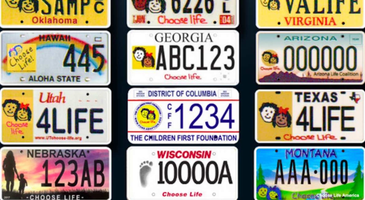 Choose Life license plates across the U.S. are making a difference for ...