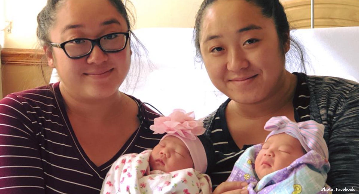 Seeing double: Twin sisters give birth to their daughters on the same ...