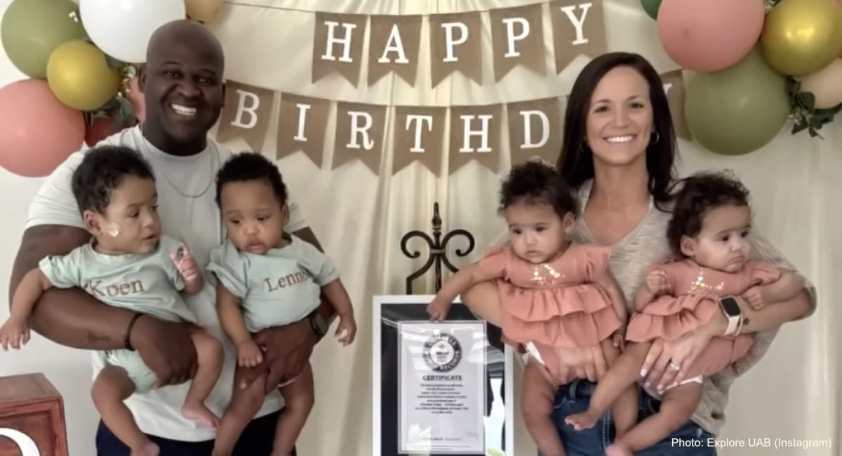 Alabama family’s miracle quadruplets born at 23 weeks hold Guinness ...