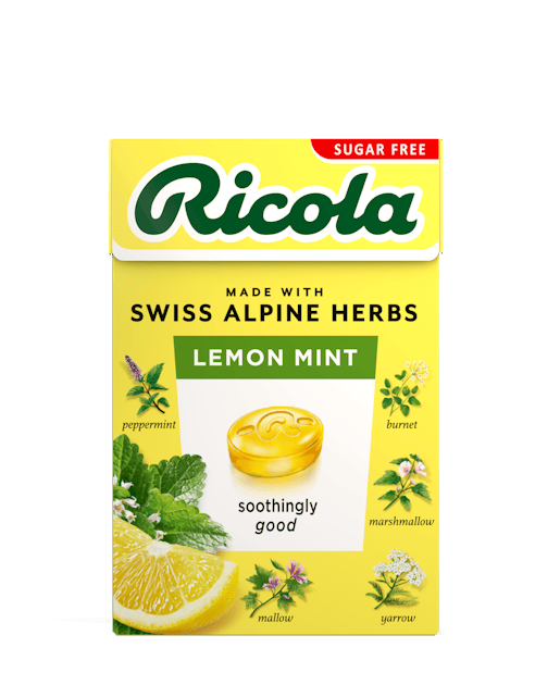 Try Our Sugar-free Lemon Mint Natural Herbal Drops | Ricola