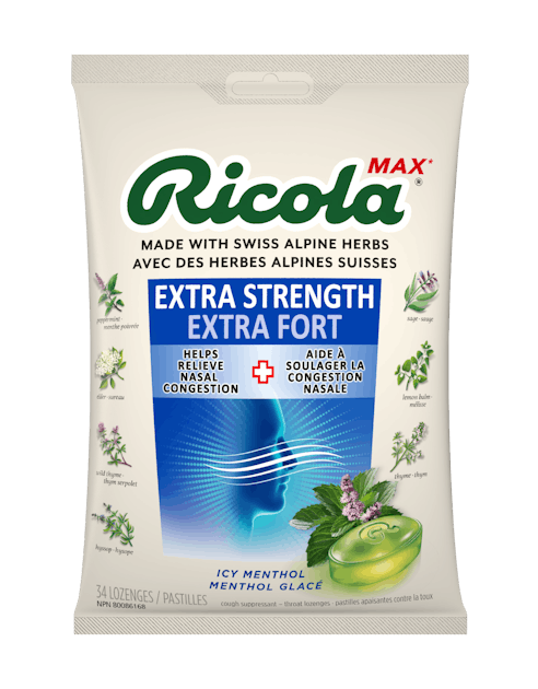 Nos bonbons MAX extra fort menthol glacé | Ricola