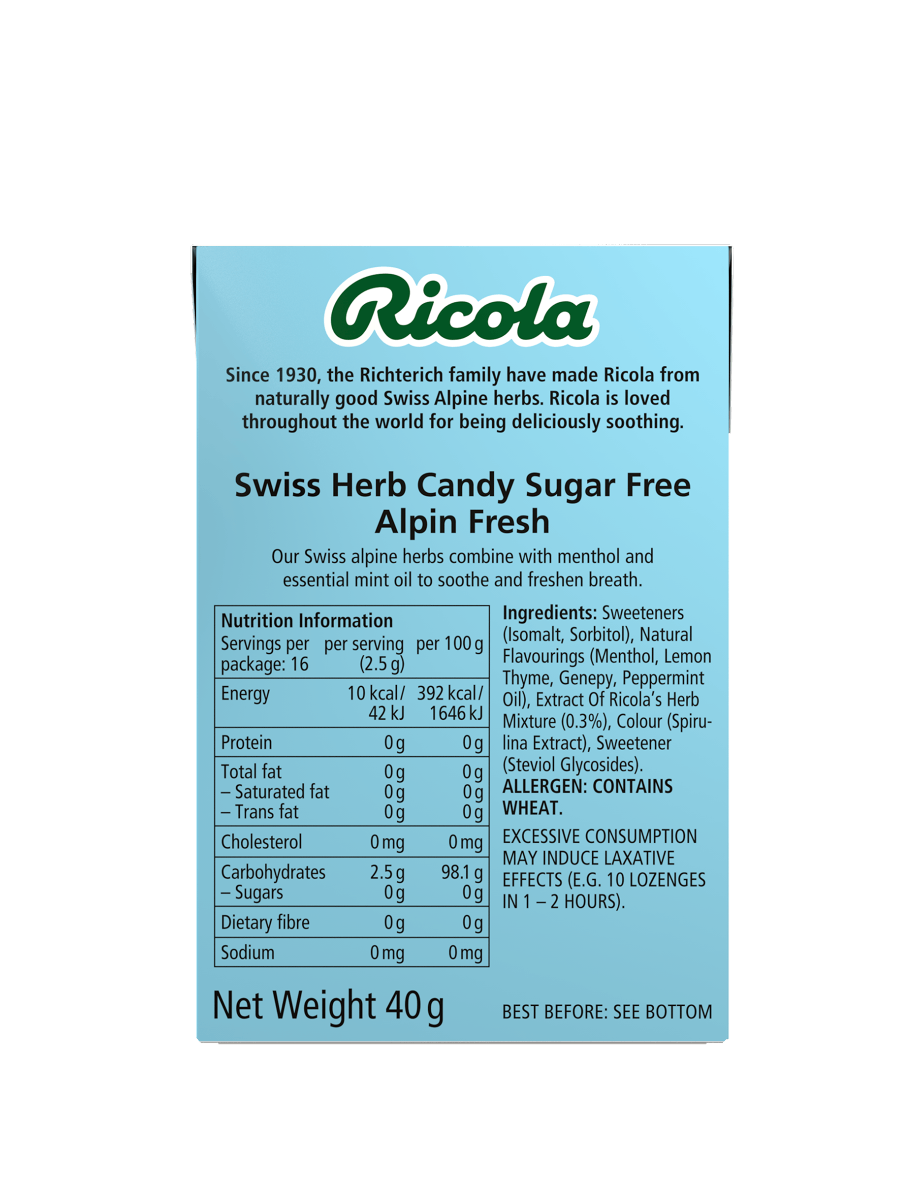 Find Our Sugar Free Alpin Fresh Herbal Drops | Ricola