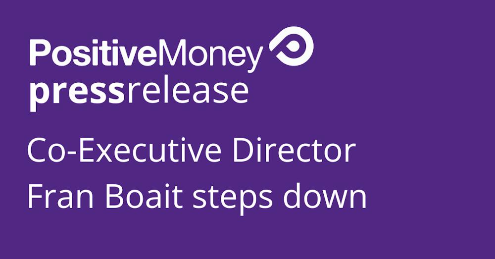 Co-Executive Director Fran Boait steps down