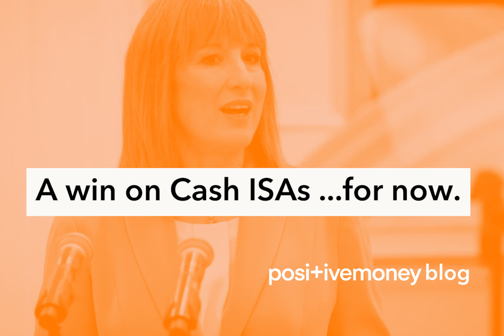 A win on cash ISAs …for now.