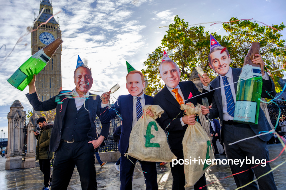 While “CEOs party” outside Parliament, it’s time to #TaxTheBanks
