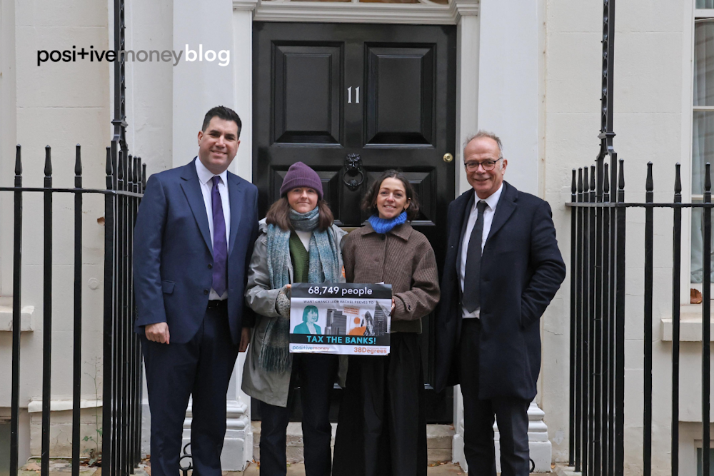#TaxTheBanks petition delivered to Rachel Reeves