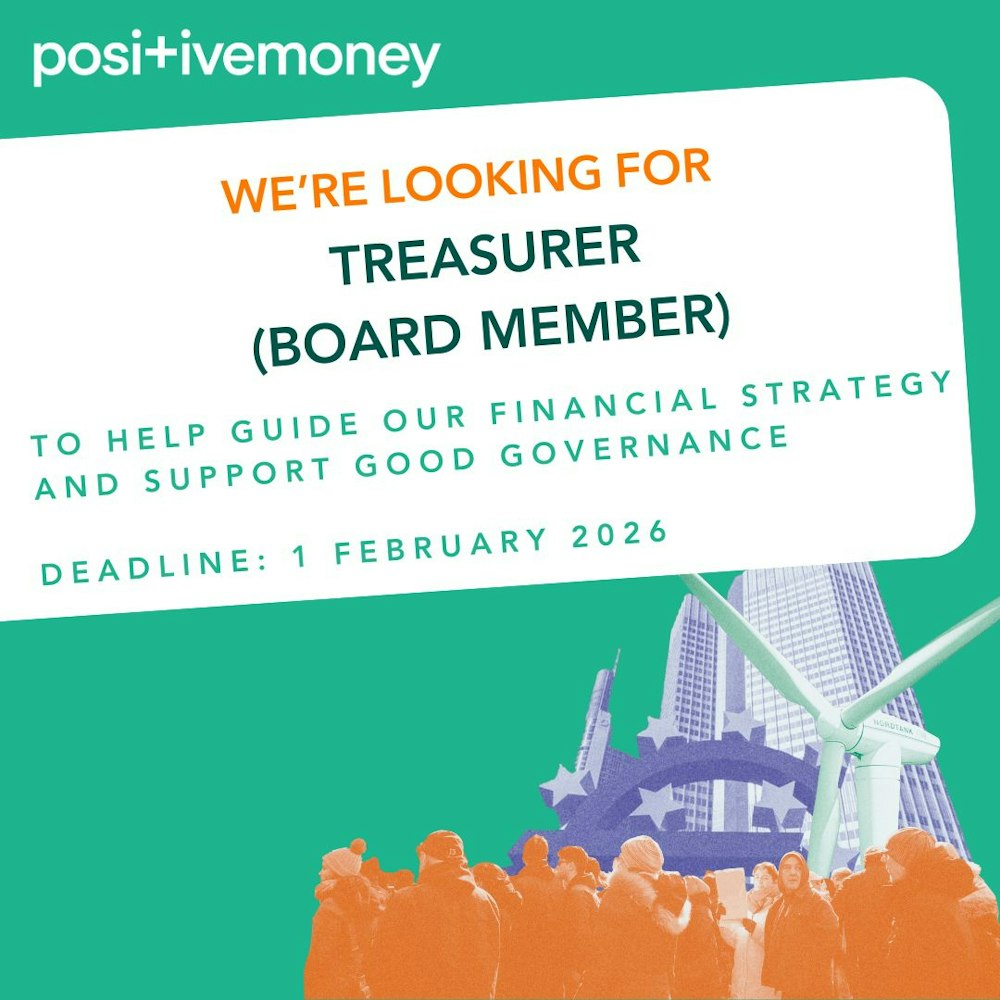 Treasurer Opportunity – Positive Money Europe Board