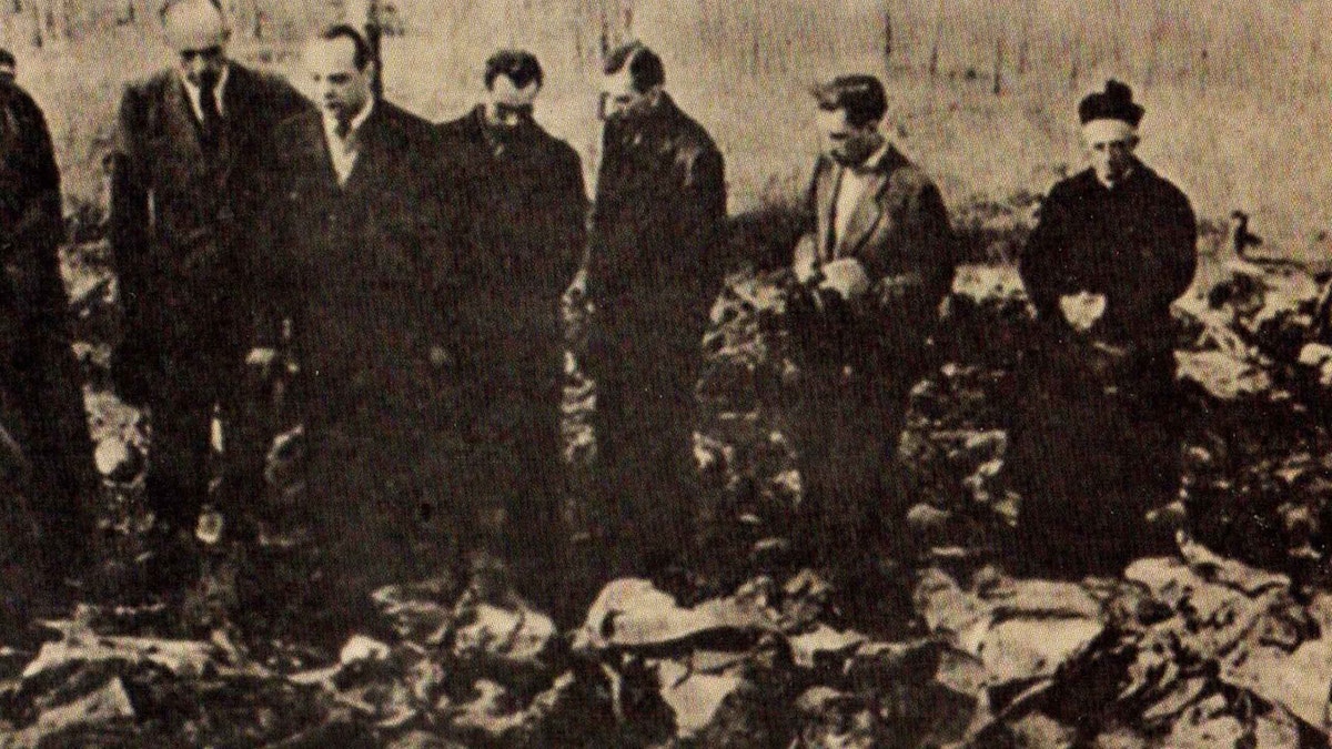 19. Red Cross employees carried out the exhumation of Polish officers ...