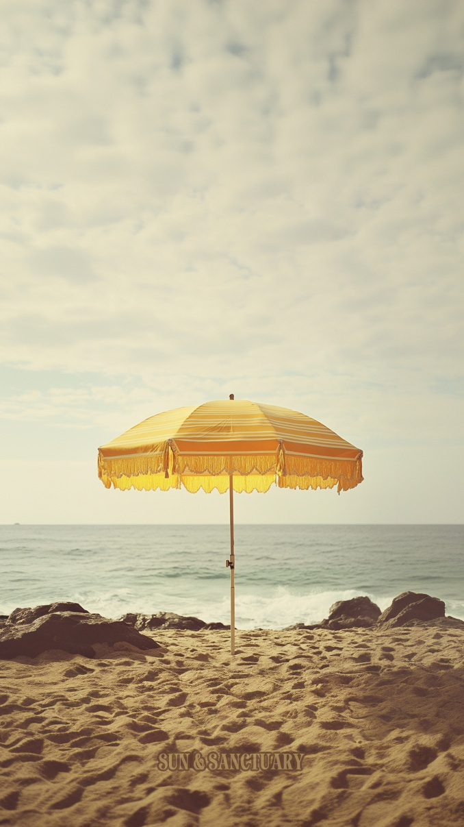 Beach Umbrella Wallpaper Sunbeds On The Beach, Beach, Sea, Umbrella,