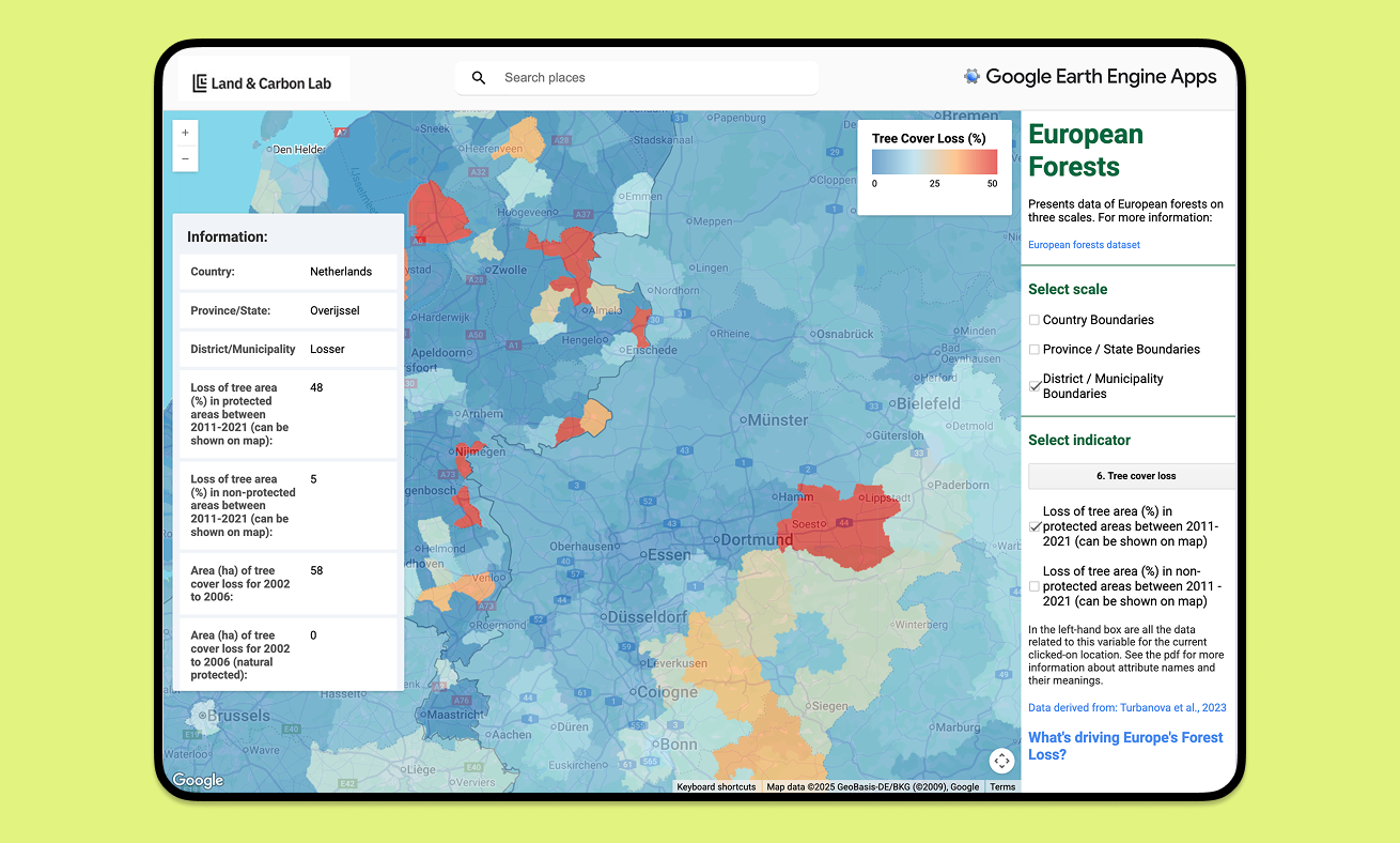 A New Satellite Data App Supports Better Monitoring of European Forests