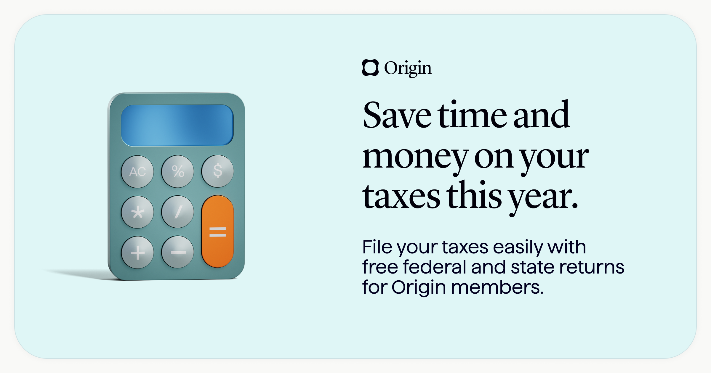 Tax Filing | Origin Financial
