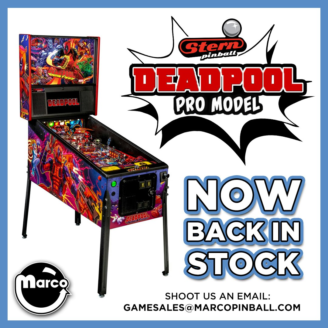 Stern Pinball Machines Back in Stock