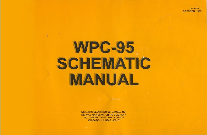 16-10159.1 - WPC-95 Schematic Manual 16-1059.1 October1995 - Marco ...