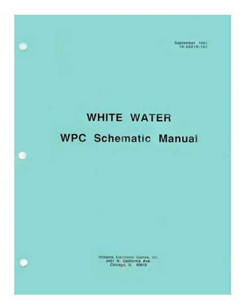 16-50018-102 - WHITE WATER (Williams) WPC Schematic Man - Marco ...