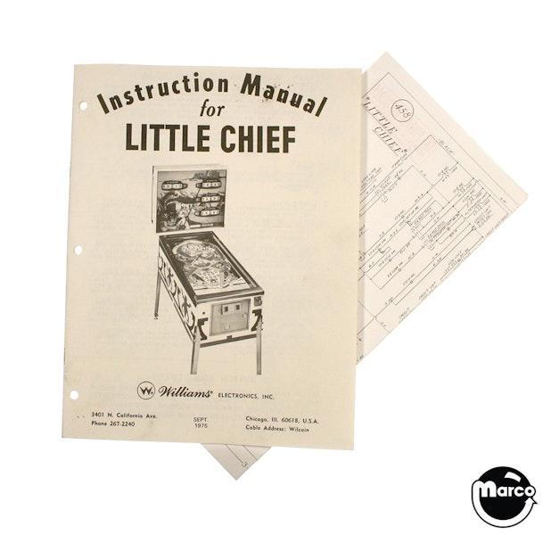 16A-458 - LITTLE CHIEF (Williams) Manual & Schematic - Marco ...