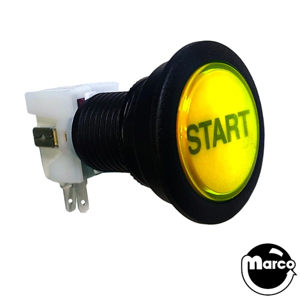 500-1060-44-LED-Y - Pushbutton assembly LED 'Start' YELLOW - Marco Specialties Pinball Parts
