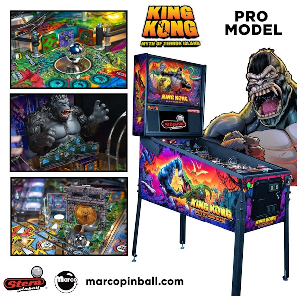 500-55Z5-11 - KING KONG PRO (STERN) Pinball Machine - Marco Specialties ...
