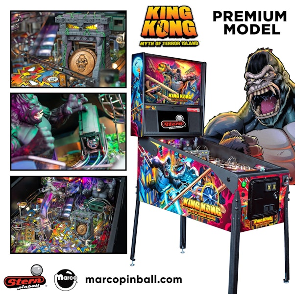 500-55Z7-11 - KING KONG PREM (STERN) Pinball Machine - Marco ...