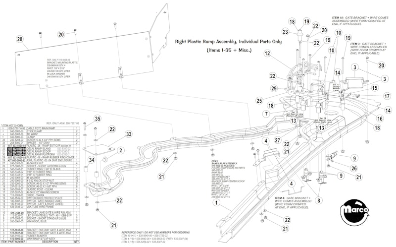 500-7007-00 - PIRATES CARIBBEAN (Stern) Ramp main assembly - Marco ...