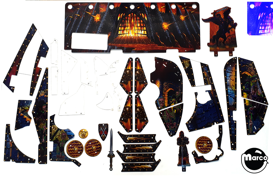Playfield Plastics - Marco Pinball Parts