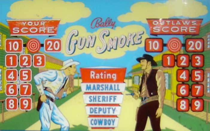 99 - GUNSMOKE Rifle (Bally) - Marco Pinball Parts