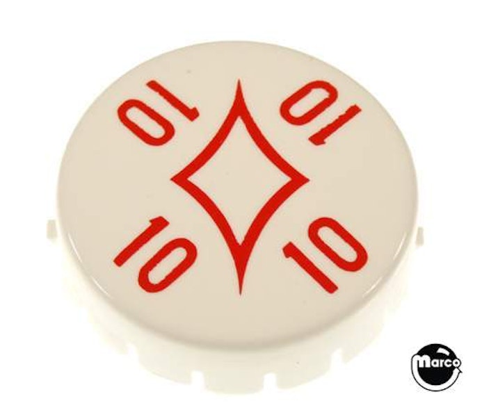 A-13176-R - Pop bumper cap Gottlieb ® diamond 10s red - Marco ...