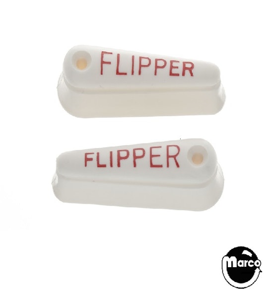 A-5094-5WR - Flipper bat set - EM round top white/red hole - Marco ...