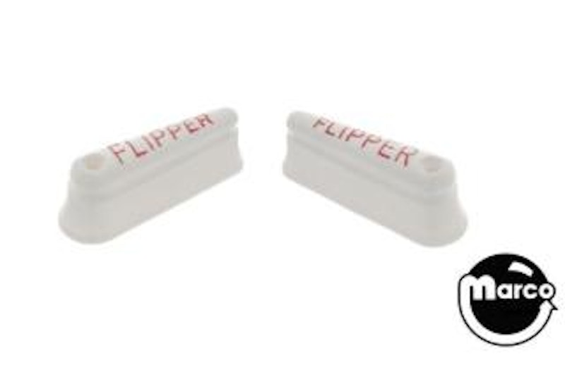 A-5094-5WR - Flipper bat set - EM round top white/red hole - Marco ...