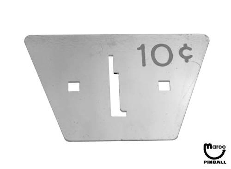 C-6051 - Coin entry plate - Gottlieb® EM USA 10¢ - Marco Specialties ...