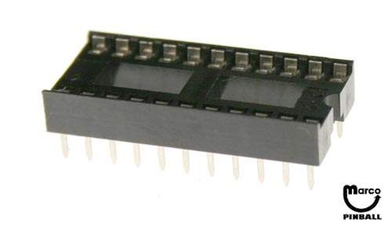 DIP22 - IC Socket - 22 pins - Marco Specialties Pinball Parts