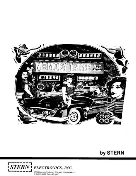 DOC1406 - MEMORY LANE (Stern) Manual - Marco Specialties Pinball Parts