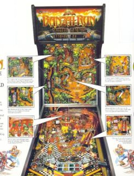 F-BANZAI - BANZAI RUN (Williams) Flyer - Marco Specialties Pinball Parts