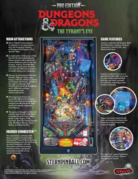 F-DND-PRO - DUNGEONS AND DRAGONS PRO (Stern) Flyer - Marco Specialties ...