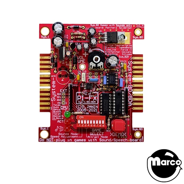 FLIPPP-PI-FX - SOUND BOARD FOR GOTTLIEB® SYSTEM1, SYSTEM80, 80A PINBALLS - Marco Specialties ...