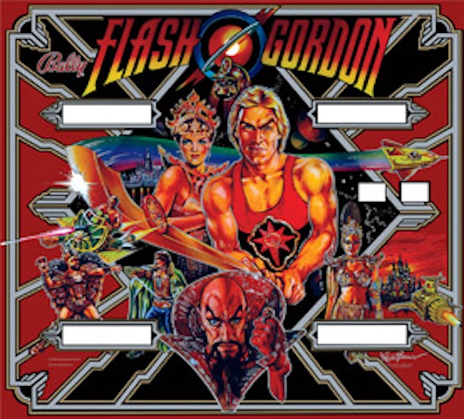 G-440-13 - FLASH GORDON (Bally) Backglass - Marco Specialties Pinball Parts