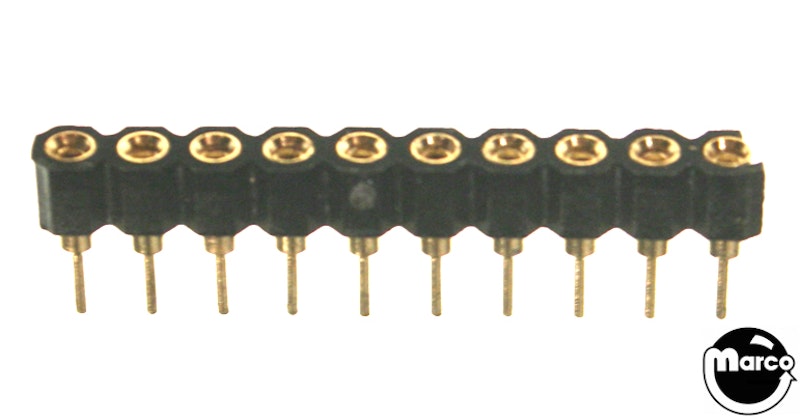 SIP10 - SIP socket (single inline pin) 10-Pin - Marco Specialties ...