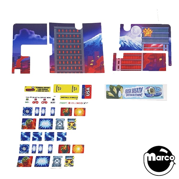 802-5000-T5 - GODZILLA PRO (Stern) Decal Set - Marco Specialties ...