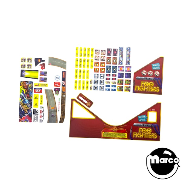 802-5000-U6 - FOO FIGHTERS PRE/LE (Stern) Decal set - Marco Specialties ...