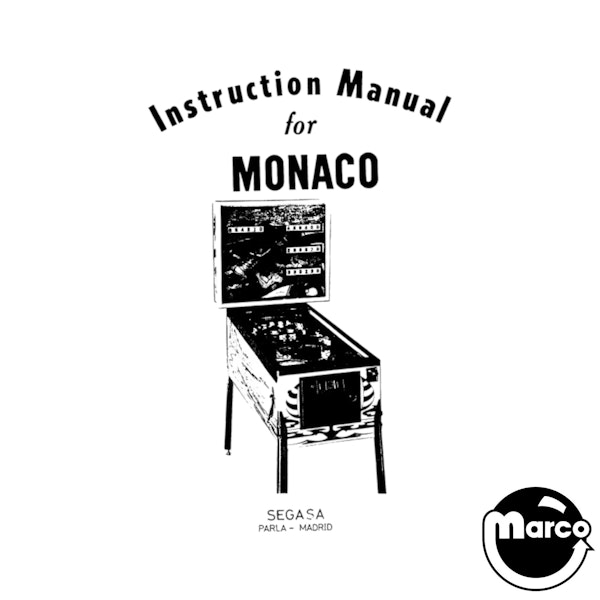 DOC2269 - MONACO (Segasa) Manual & Schematic - Marco Specialties ...