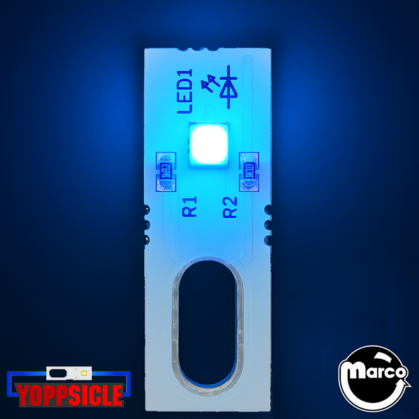 05-YOP-BL - Yoppsicle LED board - Blue - Marco Specialties Pinball Parts