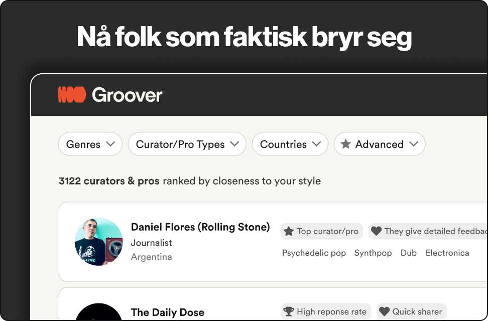 Groover | Musikkpromo som gir resultater