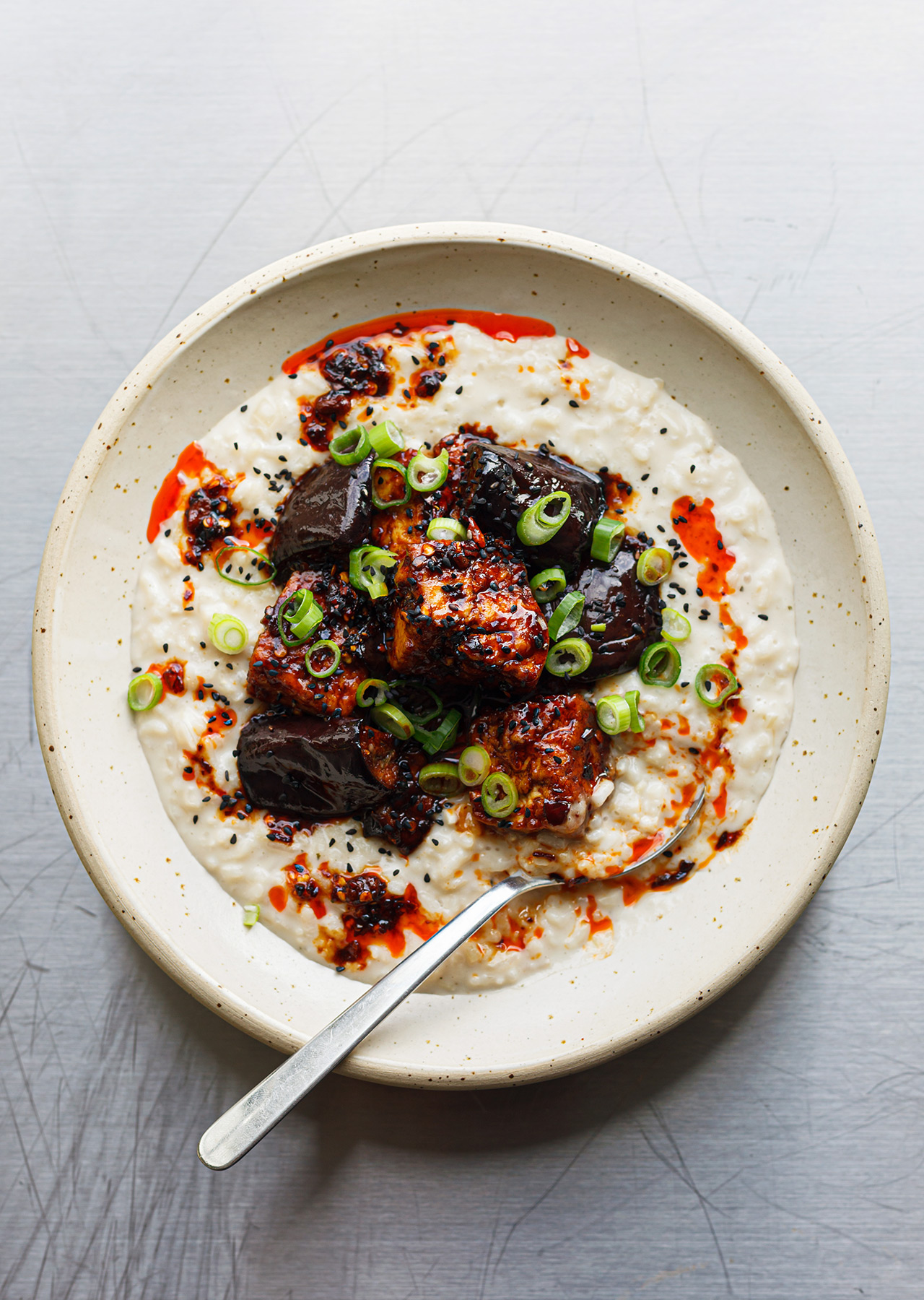Coconut Risotto With Crispy Chilli Tofu + Aubergine | SO VEGAN | SO VEGAN