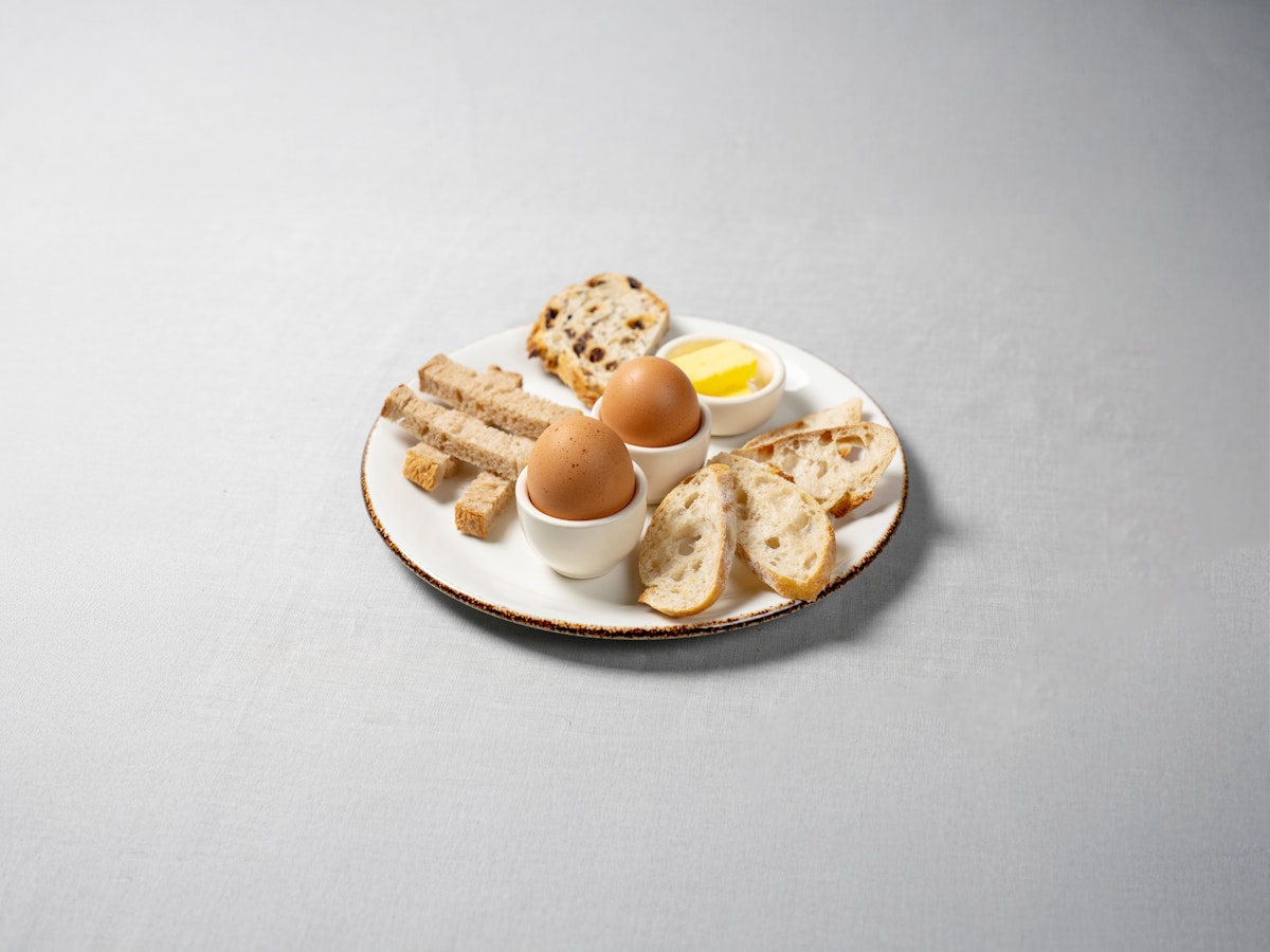 Two Soft-Boiled Eggs - Le Pain Quotidien